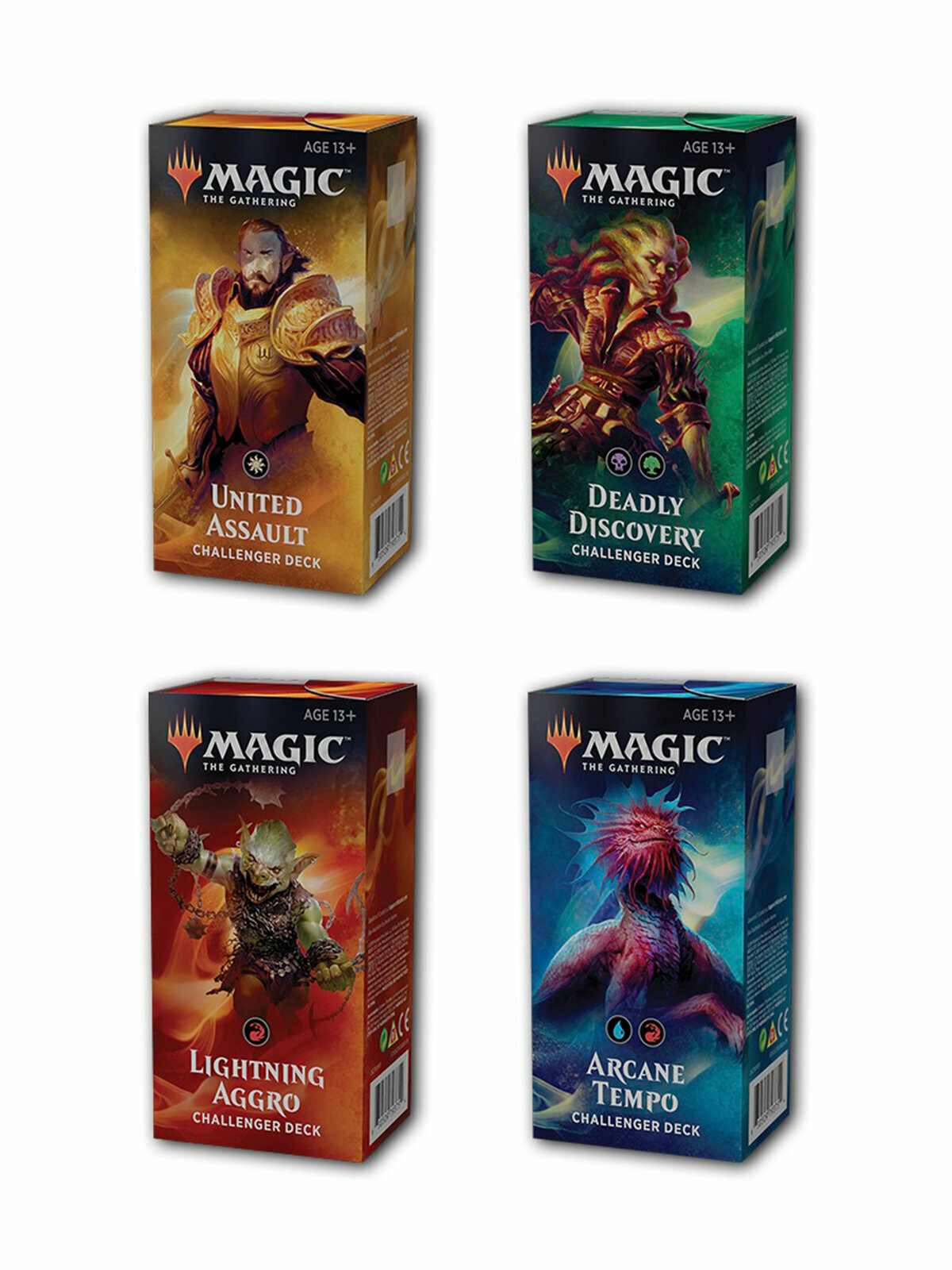 Magic The Gathering: 4 набора MTG Challenger Deck 2019 на английском языке