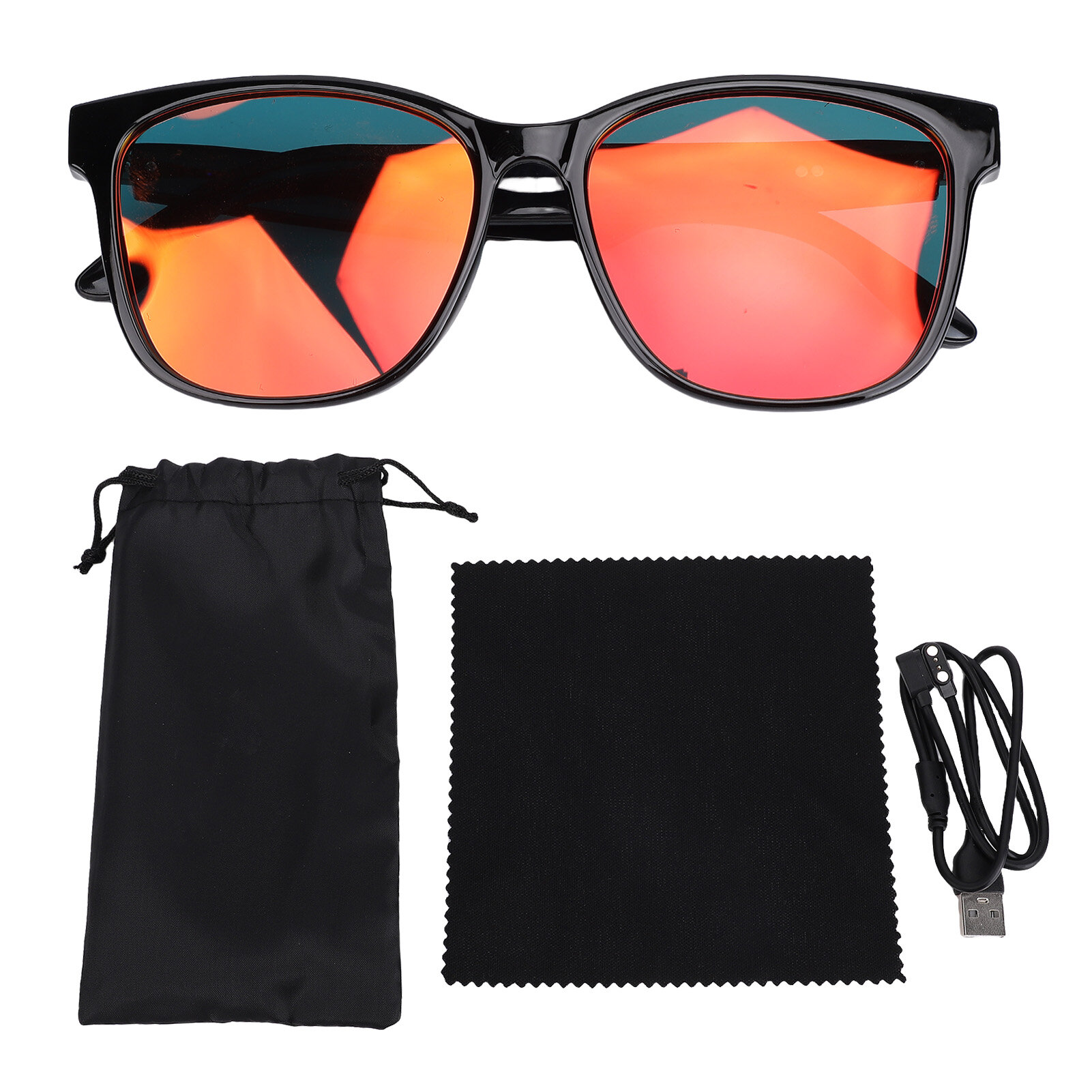 Солнцезащитные Очки для Перевода Bluetooth AI на 100＋ Языков с 3D Эффектом Объемного Звучания Smart Translator Glasses для путешествий