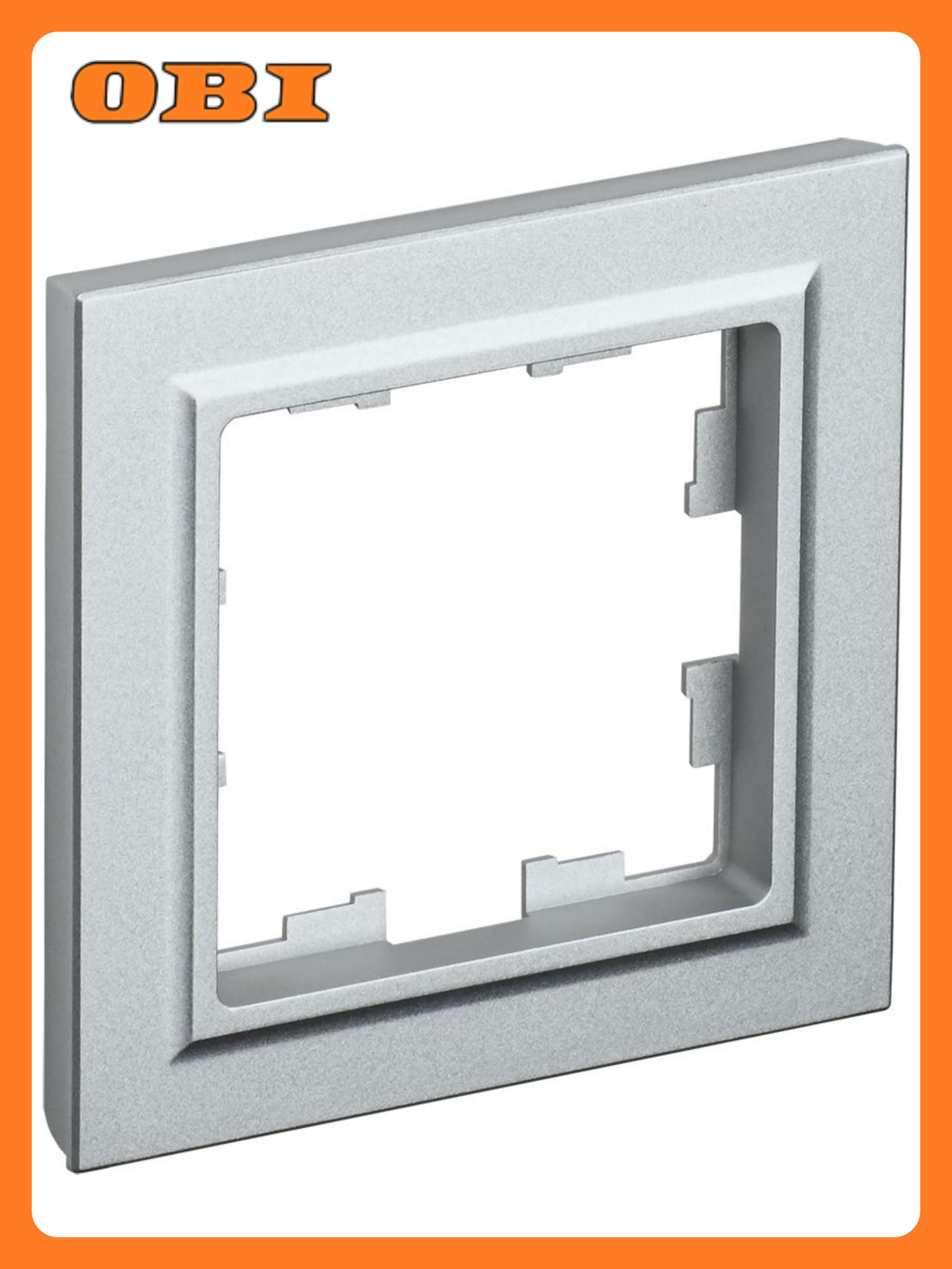 Рамка IEK BRITE РУ-1-БрА, алюминий, IP20, 1 место, серебристая