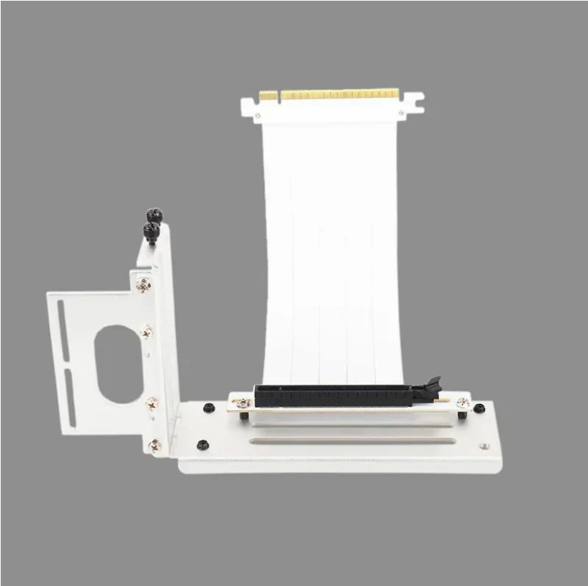 Новый черный вертикальный кронштейн для видеокарты PCI-E Riser, держатель графического процессора + удлинительный кабель PCI-E GEN3 4.0 3.0 4.0 16X для ATX 5~100 см