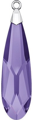 RHOD Подвеска цветн. кристалл 17.5x4.5 мм в пакете св. фиолетовый Tanzanite 539