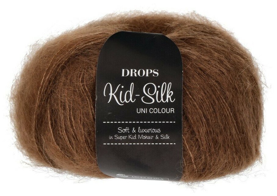 Пряжа Drops Kid Silk (35 молочный шоколад) 5 штук