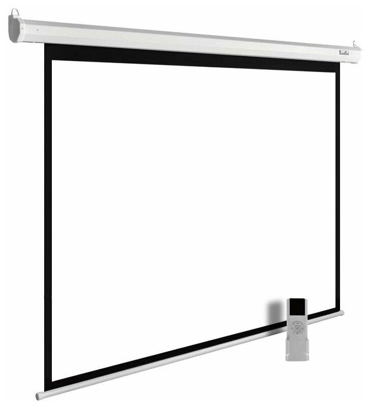 Экран Cactus CS-PSME-300x300-WTх1:1, настенно-потолочный, моторизированный, рулонный, белый