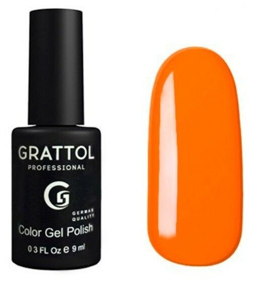Гель-лак Grattol GTC028 Tangerin, 9 мл