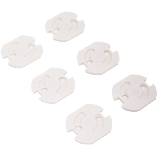 Заглушки Halsa для розеток, ABS-пластик, плоские, 6 шт.