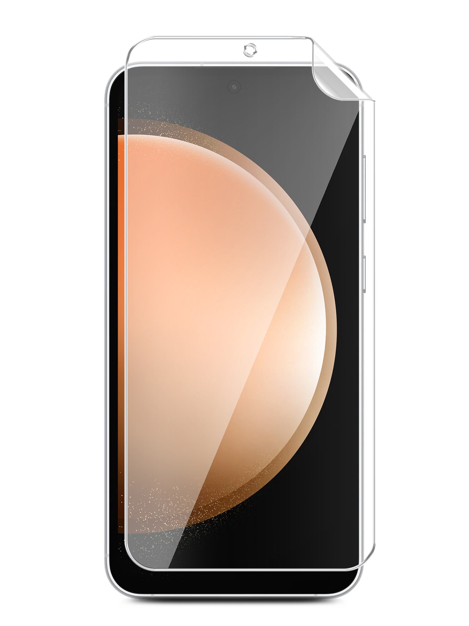 Защитная пленка для Samsung Galaxy S23 FE (Самсунг Галакси С23 ФЕ ) на Экран прозрачная гидрогелевая силиконовая клеевая основа полноклеевая, Miuko