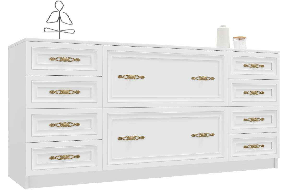 Комод Карлос-043 Белый для одежды 160*74.5*45