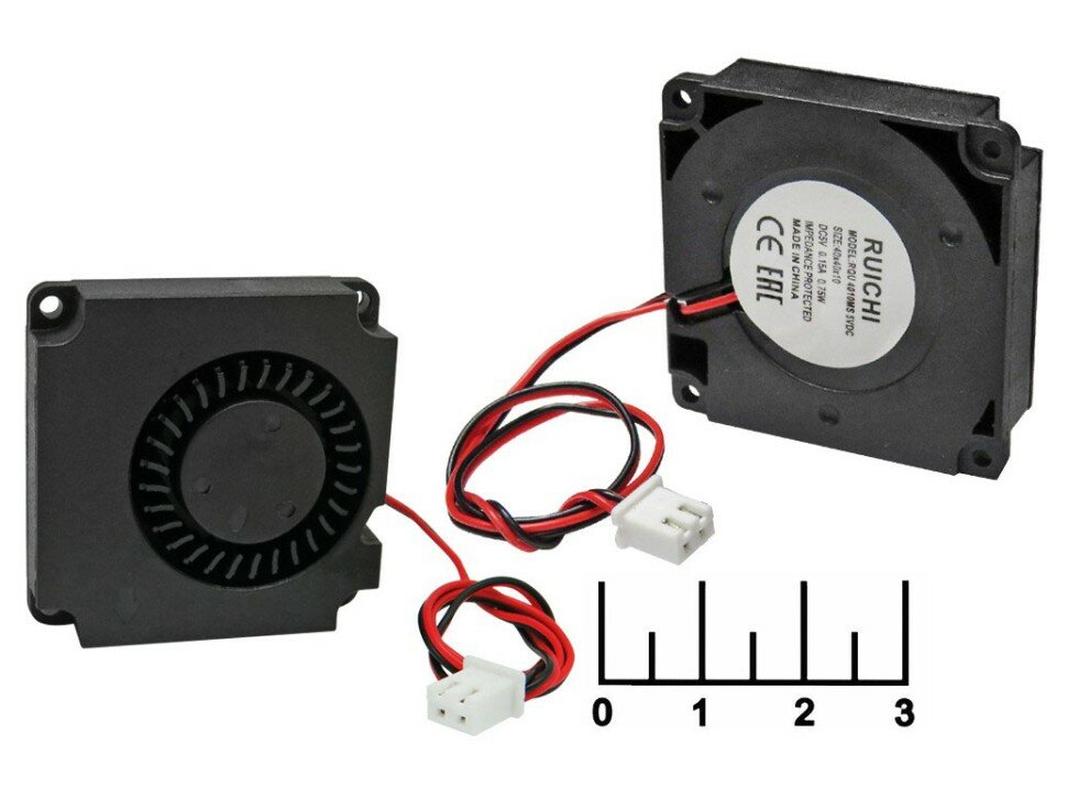 Вентилятор 5V 0.15A 40*40*10мм RQU-4010MS (разъем 2pin)