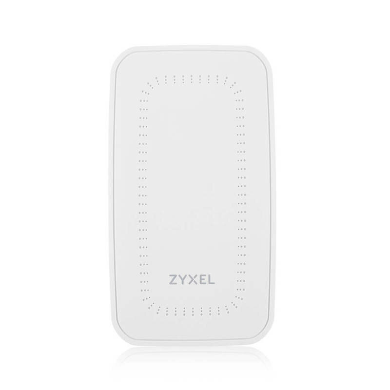 Точка доступа Zyxel NebulaFlex Pro WAX300H, WiFi 6, 802.11a/b/g/n/ac/ax (2,4 и 5 ГГц), MU-MIMO, настенная, антенны 2x2, до 575+2400 Мбит/с, 4xLAN GE (1x PoE out), защита от 3G/4G, PoE only