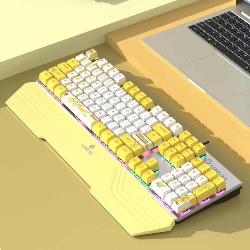 Клавиатура Langtu G700, PBT Pikachu, магнитная подставка