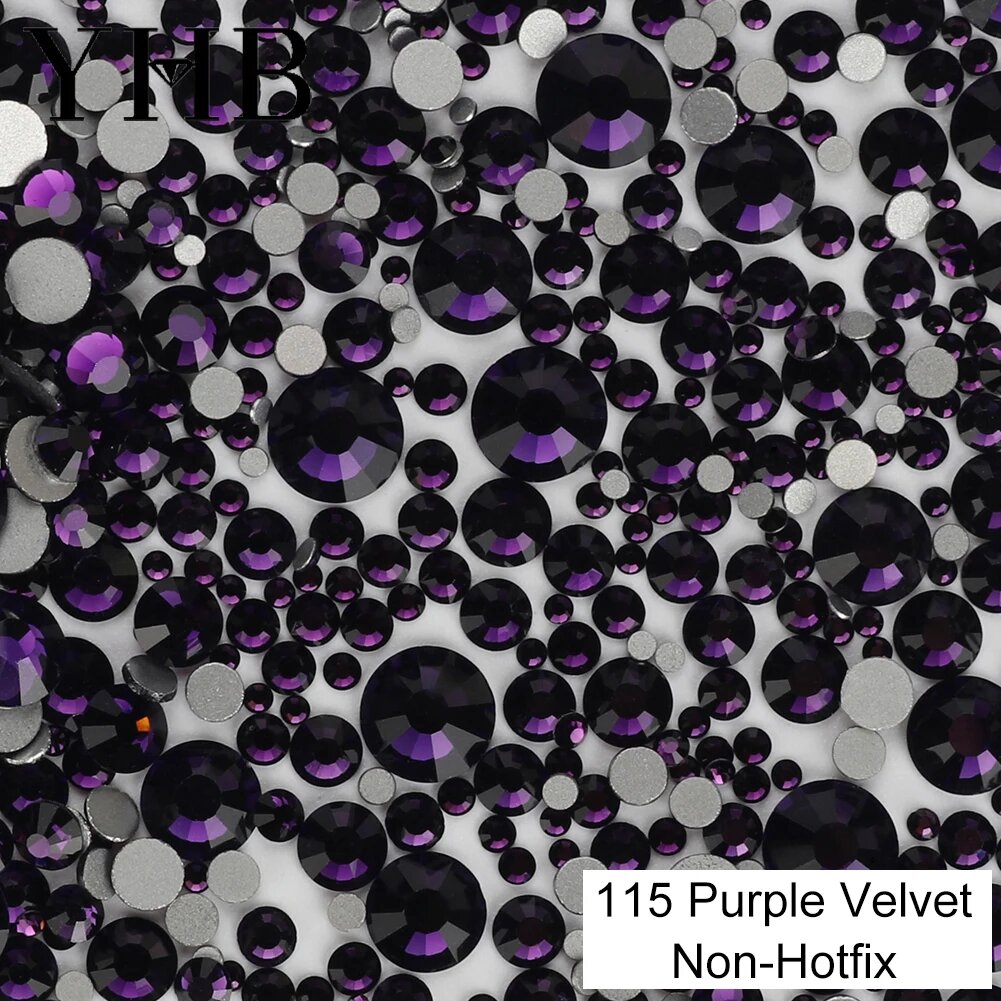 Стеклянные кристаллы YHB для декорирования Фиолетовый, 115 Purple Velvet