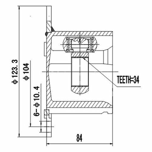 ШРУС Dynamatrix-Korea DCV661044
