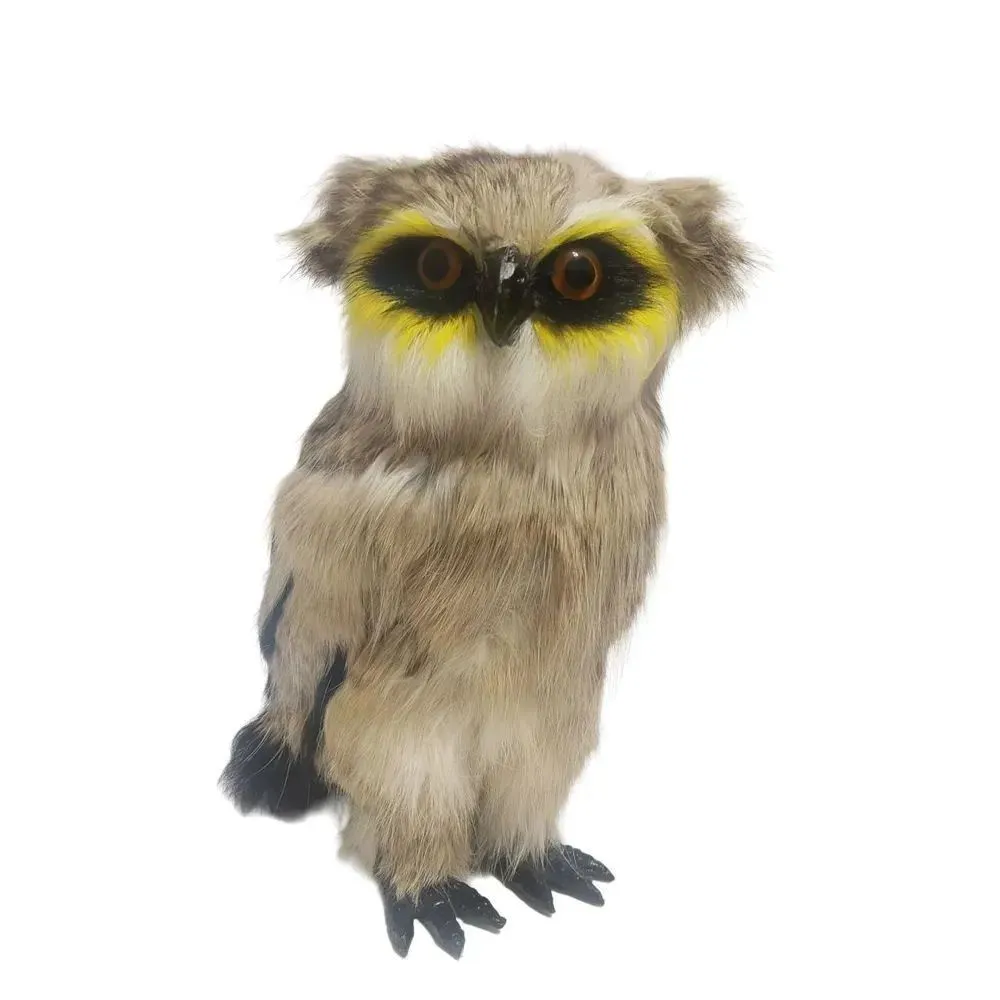 Фигурка "Филин", из натурального меха