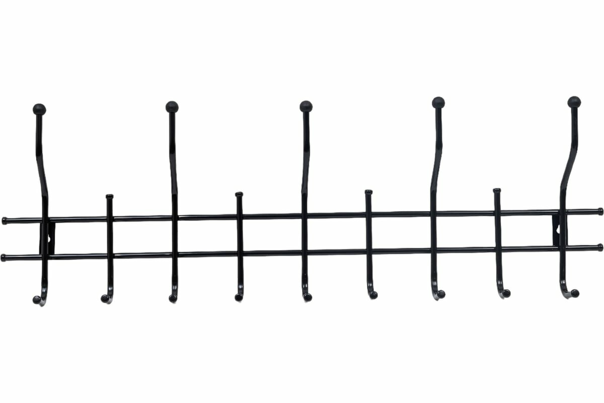 Титан Мета Вешалка настенная "1100-Р" черный 4607078085807