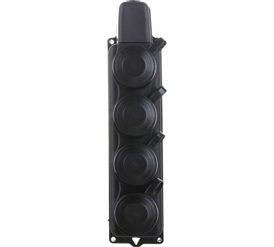 Колодка для удлинителя 4 гнезда розеточная каучуковая Gigant RBG-2