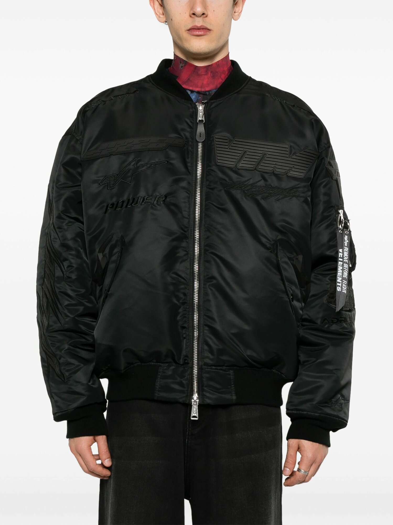 Куртка Vetements Blackout Racing, размер XL, black/black — фото 1