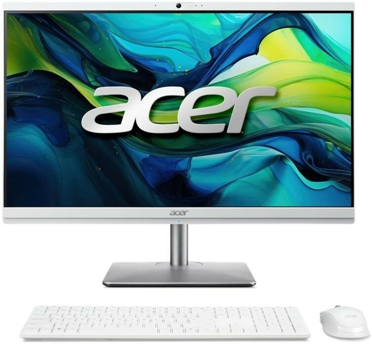 23.8" Моноблок Acer Aspire C24-195ES Full HD, Intel Core Ultra 7 155U, 16ГБ DDR5, 512ГБ SSD, Eshell серебристый (dq. bm5cd.001)