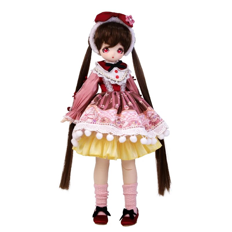 Кукла BJD 1/4 Annie, бордовый цвет