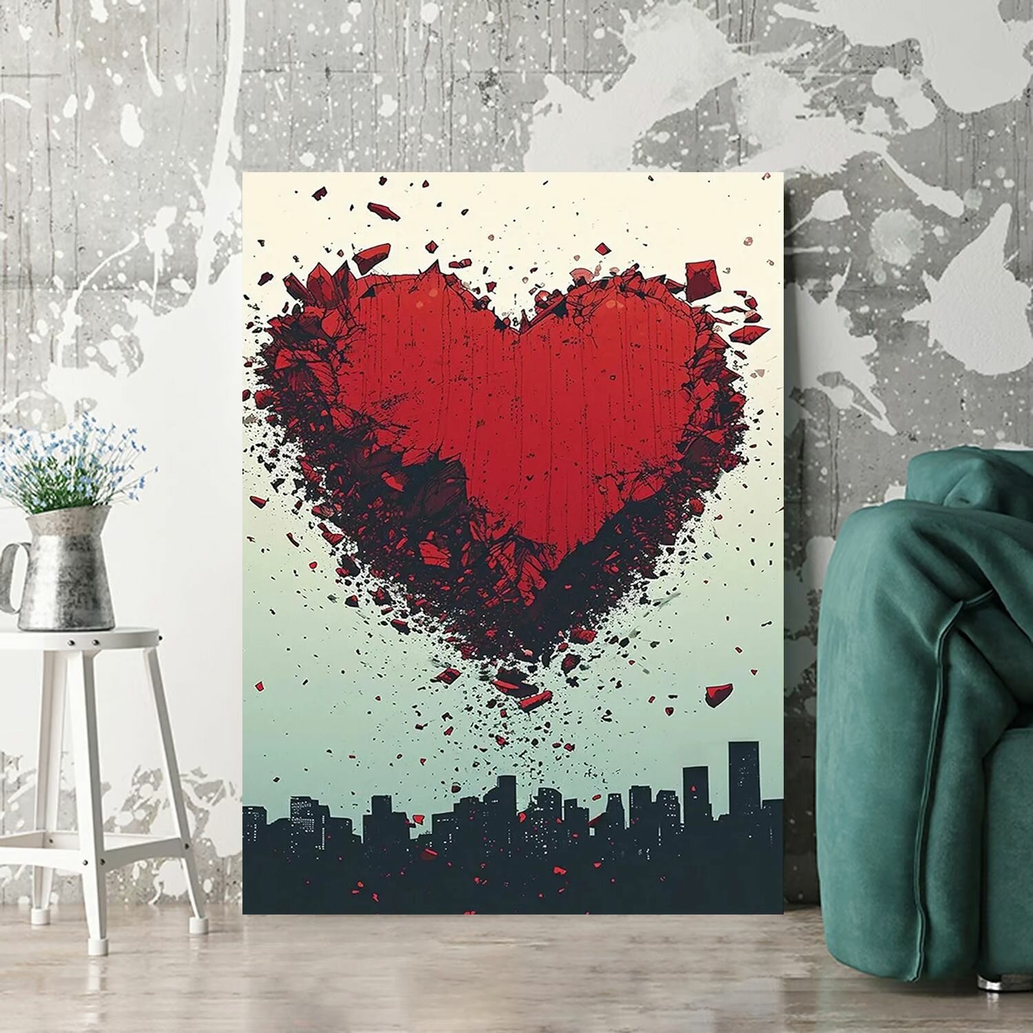 Картина на стену граффити, уличное искусство, 40х60 см.