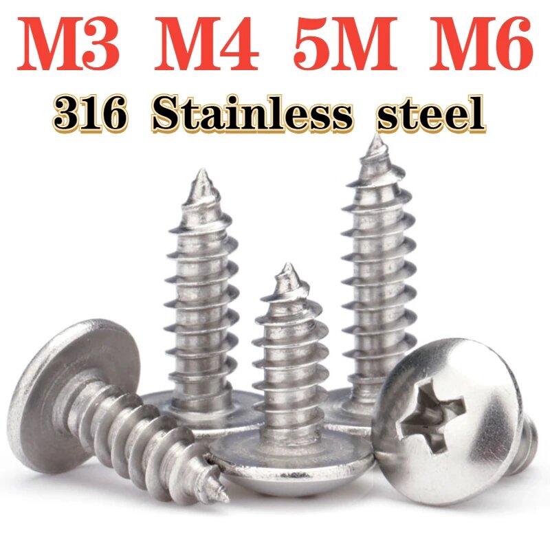 Винты саморезы нержавеющая сталь M3 M4 M5 M6 M3x18 -20pcs