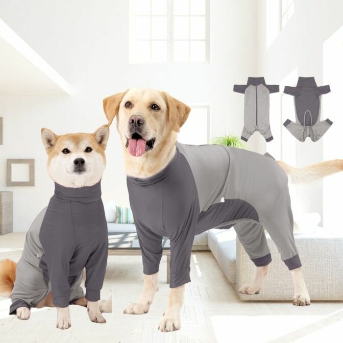 Домашняя одежда для собак, защищающая от линьки, на молнии