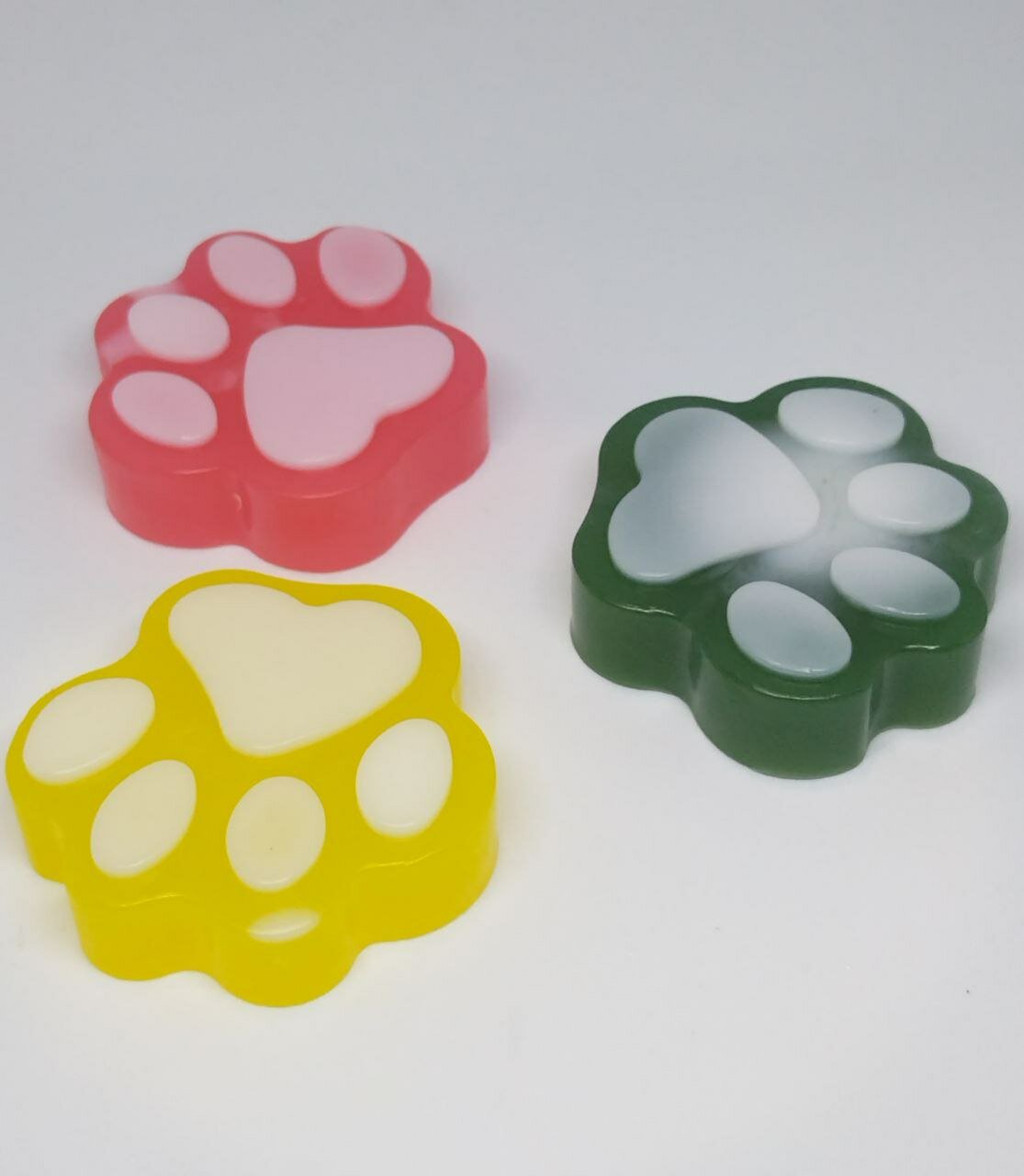 Мыло для детей "Лапки" набор из 3-х шт (ручная работа)