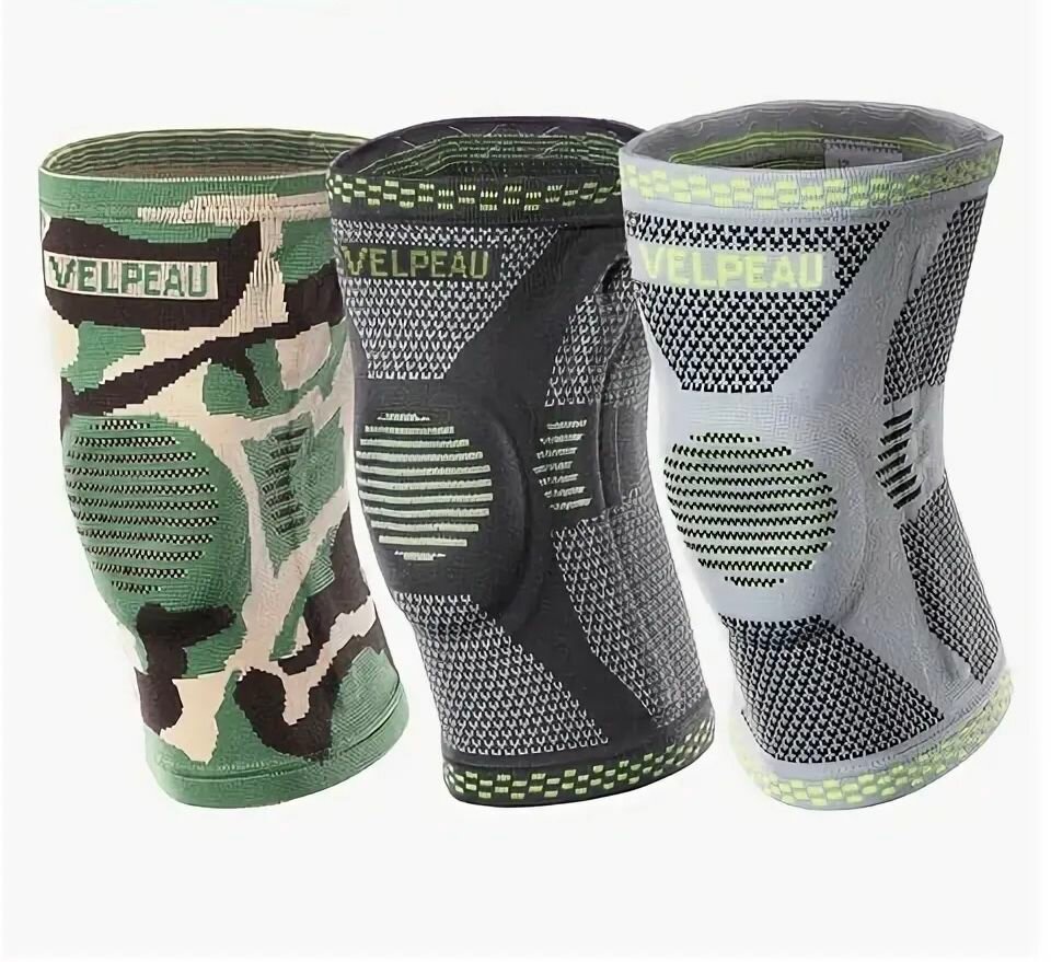 Эластичный , силиконовый наколенник для спорта , боли при артрите. Пружинный компрессионный наколенник для баскетбола. размер XXL.