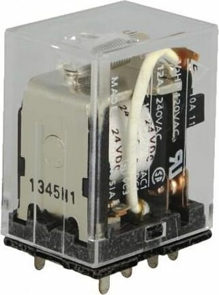 Реле OMRON LY2-0-DC24 Реле: электромагнитное DPDT Uобмотки: 24ВDC 10A/110ВAC 10А 1шт