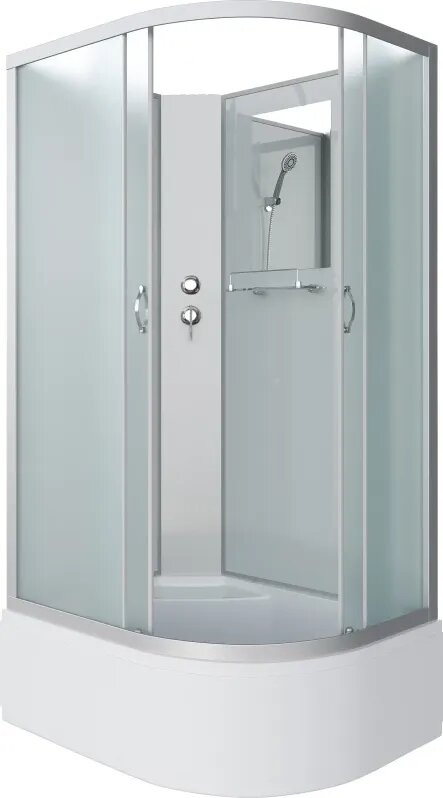 Душевая кабина Niagara Classic 120x200x80 23101424LBK профиль серебристый стекло матовое левая