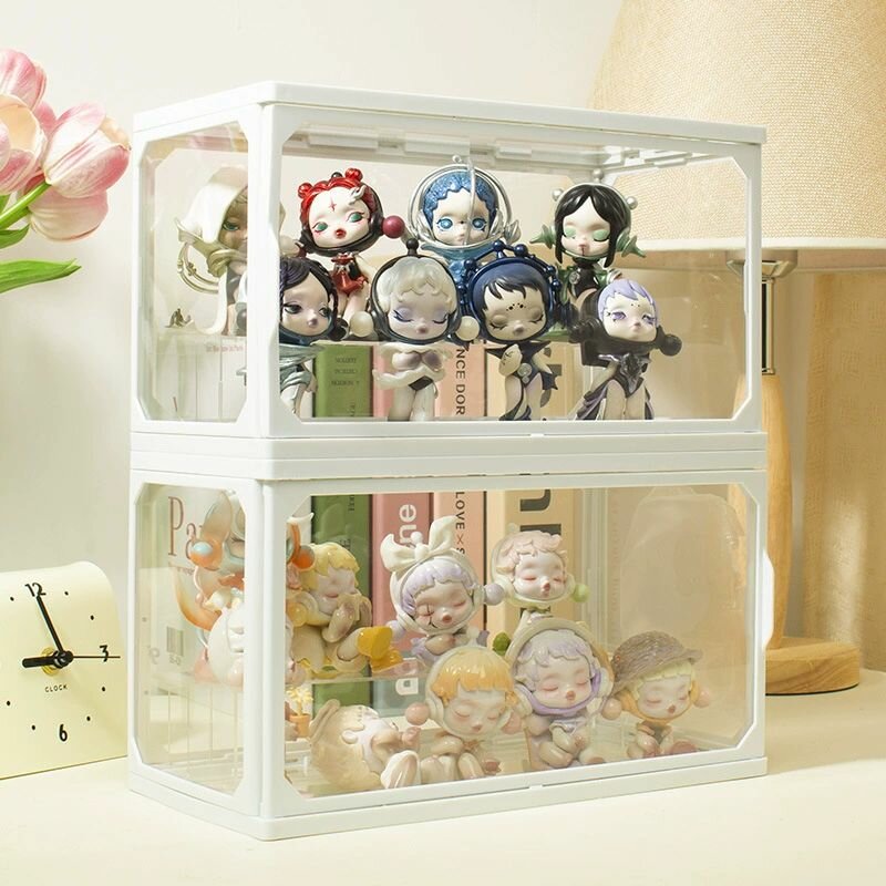 Ящик для хранения, акрилик, прозрачный, жесткий, 30x27x13.5см