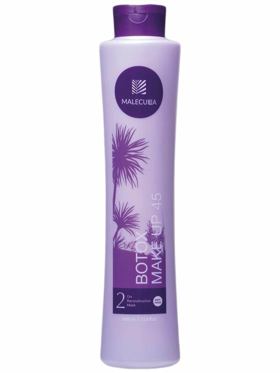 MALECULA Маска Шаг 2 глубокое восстановление и питание Botox Make Up 45, 1000 мл