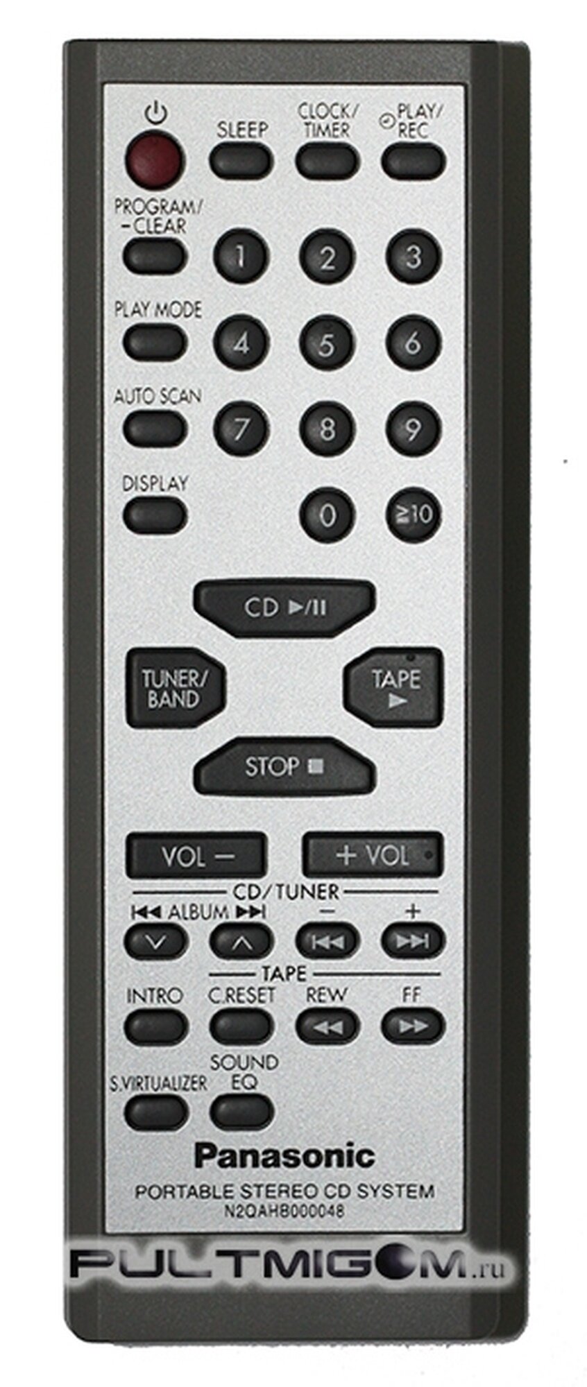 PANASONIC N2QAHB000048 пульт оригинальный для портативной магнитолы cd