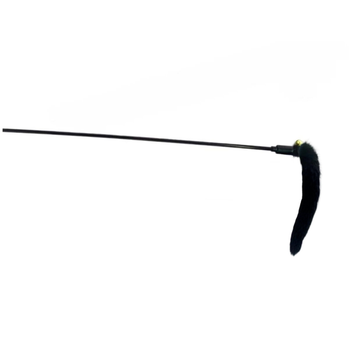 Мех хвост дразнит кот колокольчик Черный_Норка