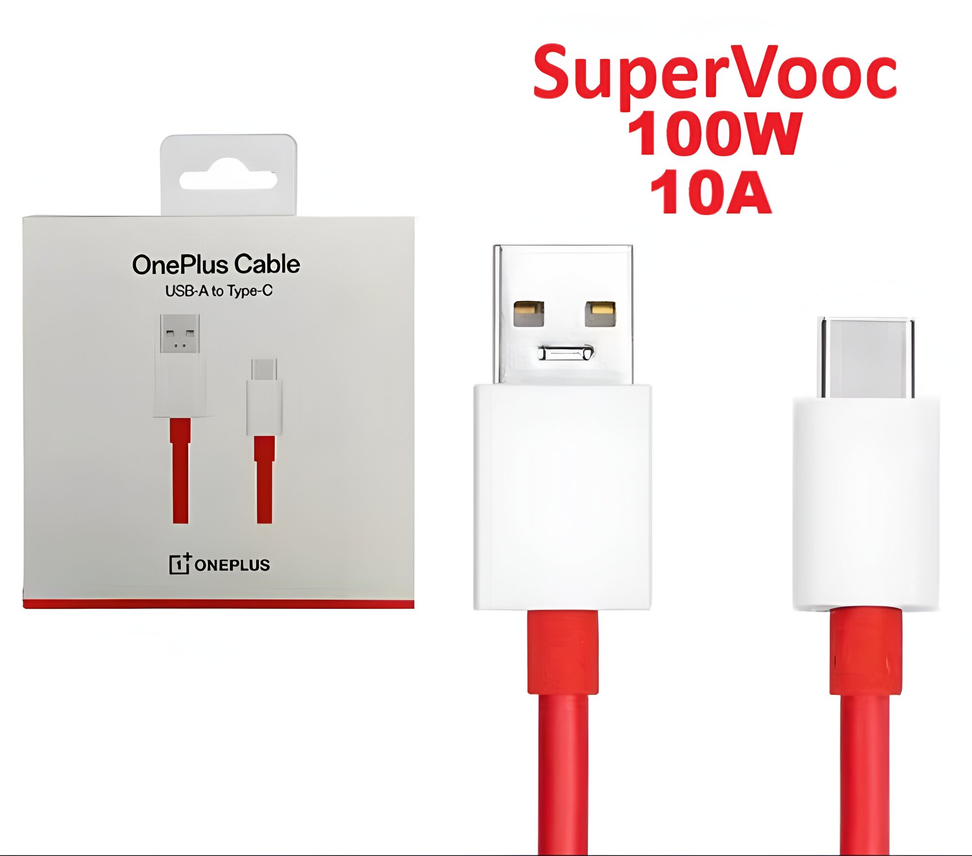 Кабель OnePlus (Ванплюс) USB Type-A/USBType-C 10A (1м) красный