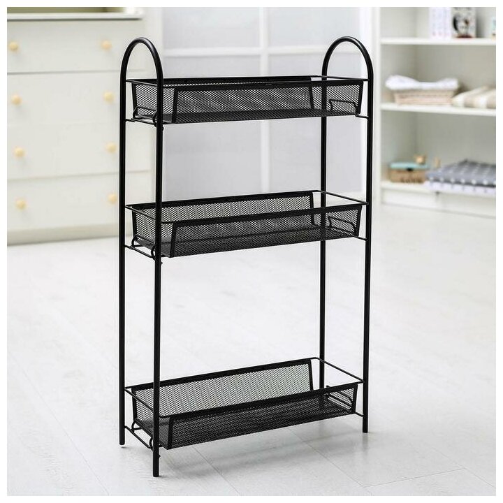 Этажерка ЗМИ "Ладья 13", цвет черный (5254599)