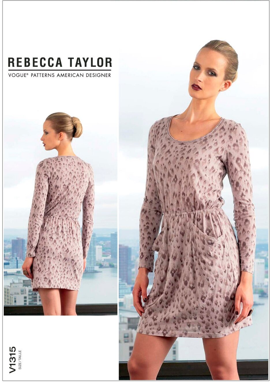 Выкройка VOGUE №1315 Платье