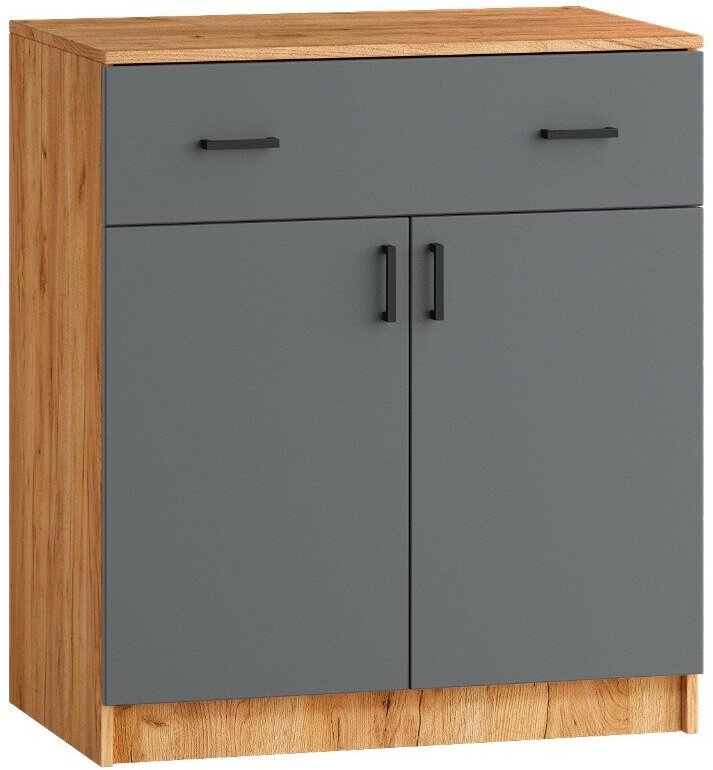 Комод для одежды Бард 11, Легкомаркет, ЛДСП, цвет дуб крафт золотой и графит, 60х89х40, 1 ящик/двери