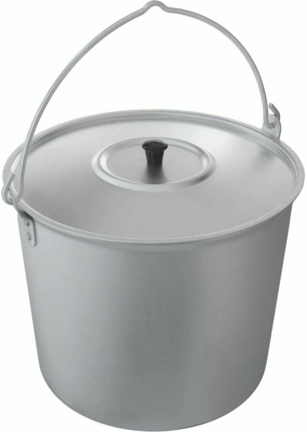 Ведро алюминиевое с крышкой 10л, для хранения и транспортировки пищевых продуктов, жидкостей