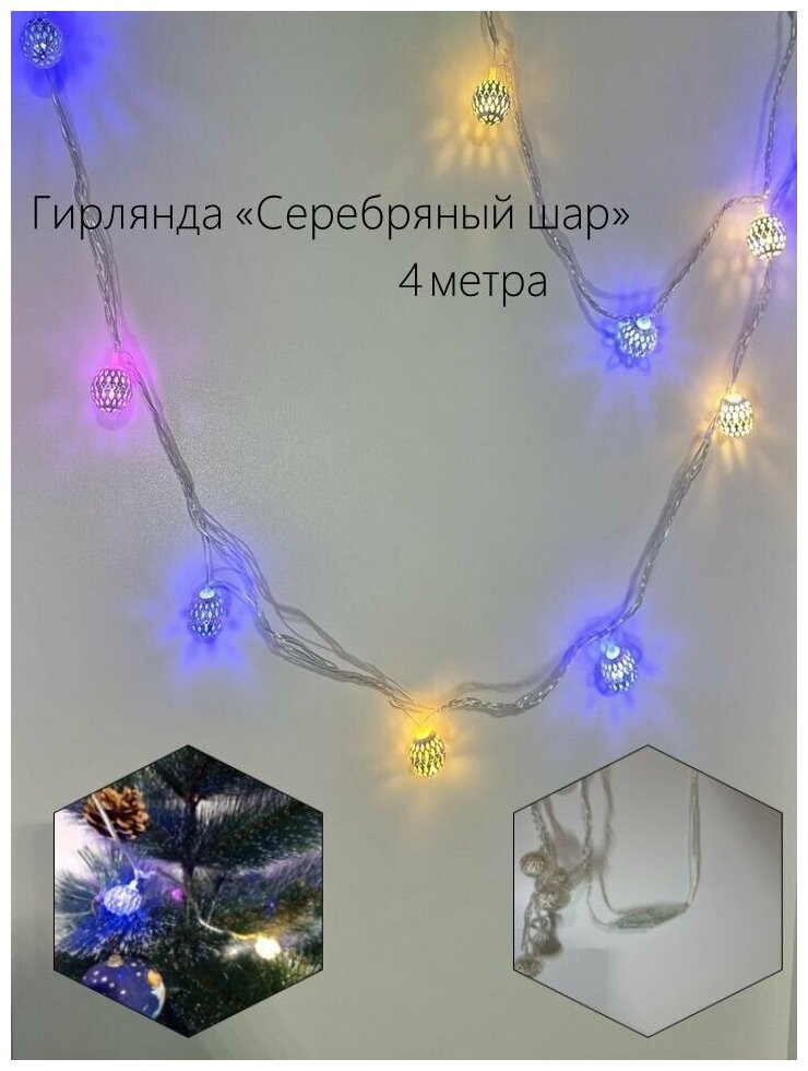 Новогодняя гирлянда на ёлку