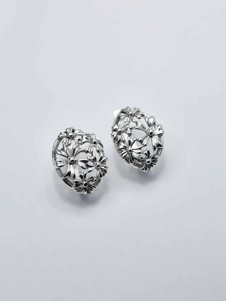 Серьги БРЮС, серебро, 925 проба