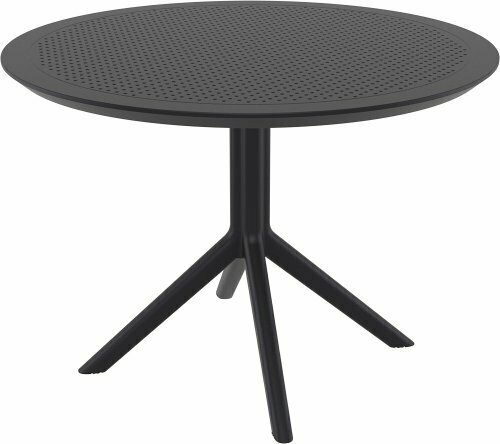 Стол пластиковый обеденный ReeHouse Sky Table Ø105 Черный Размеры: Высота 740мм Глубина 1050мм Ширина 1050мм