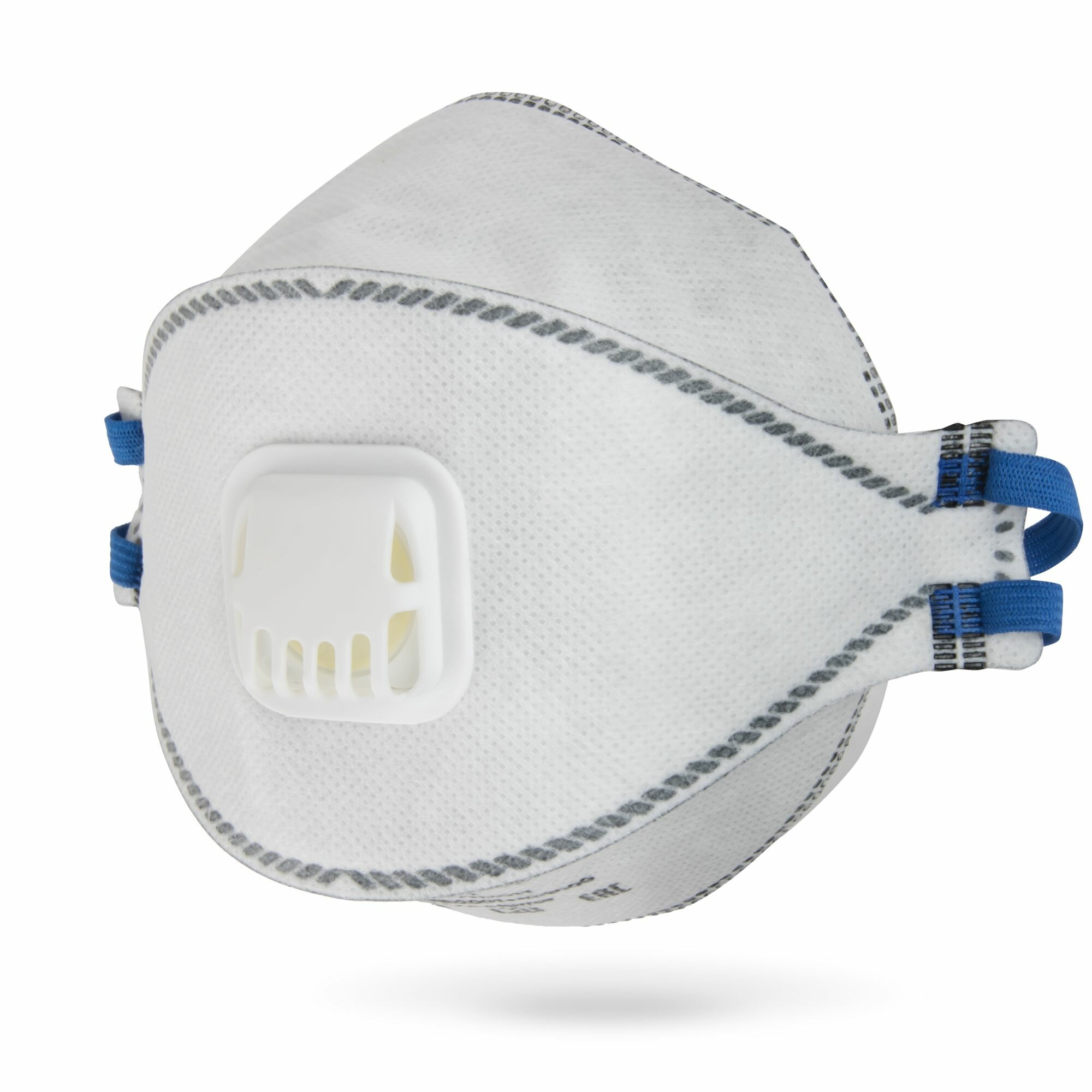 Противоаэрозольная полумаска с угольным слоем Jeta Safety JM-9328, трёхпанельная, с клапаном, FFP2 - 1 шт. в упаковке