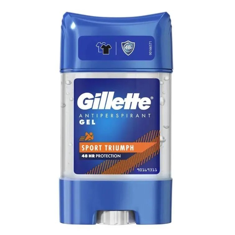Гелевый дезодорант-антиперспирант Gillette SPORT TRIUMPH 48Ч, 70мл
