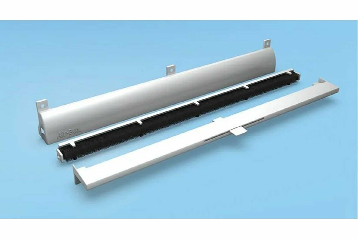 KOMFORT москитные системы Оконный приточный клапан air-box eco с фильтром g3 белый ККАБГ3Б