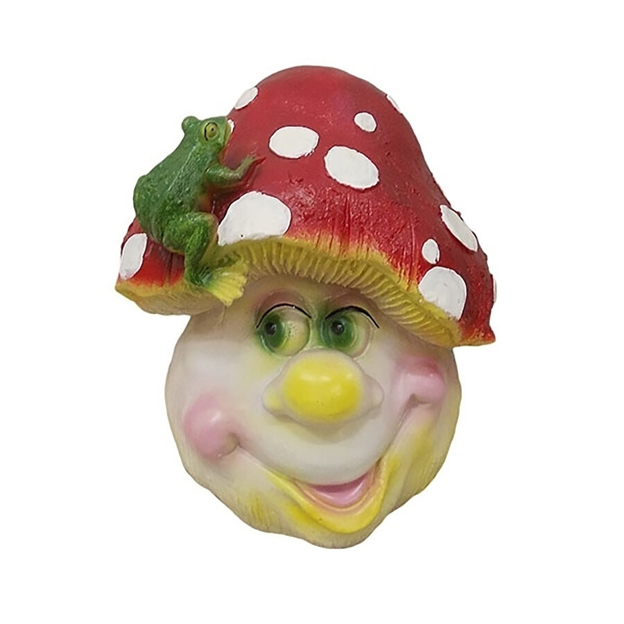 Фигура декоративная Гриб с лягушкой, 23*22*27 см KSMR-626050/F228