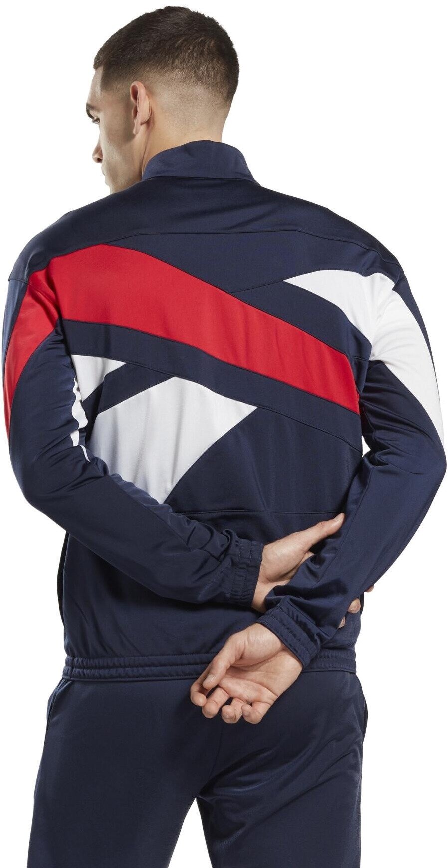 Олимпийка Reebok Identity Vector Knit Tracktop, размер 2XL, , синий/красный — фото 1