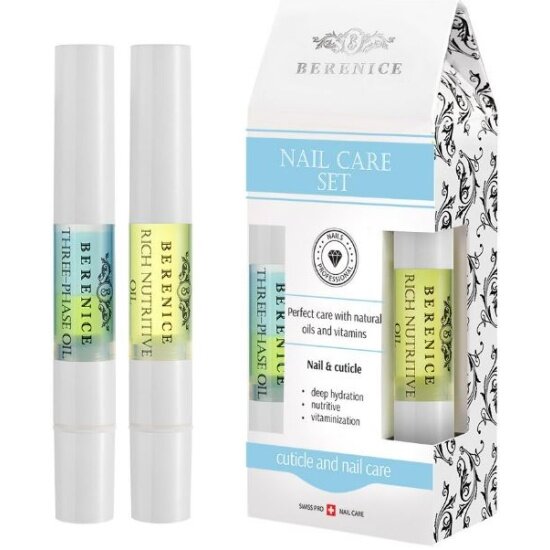 Набор средств для ногтей Berenice питательное масло для ногтей и кутикулы 2 шт