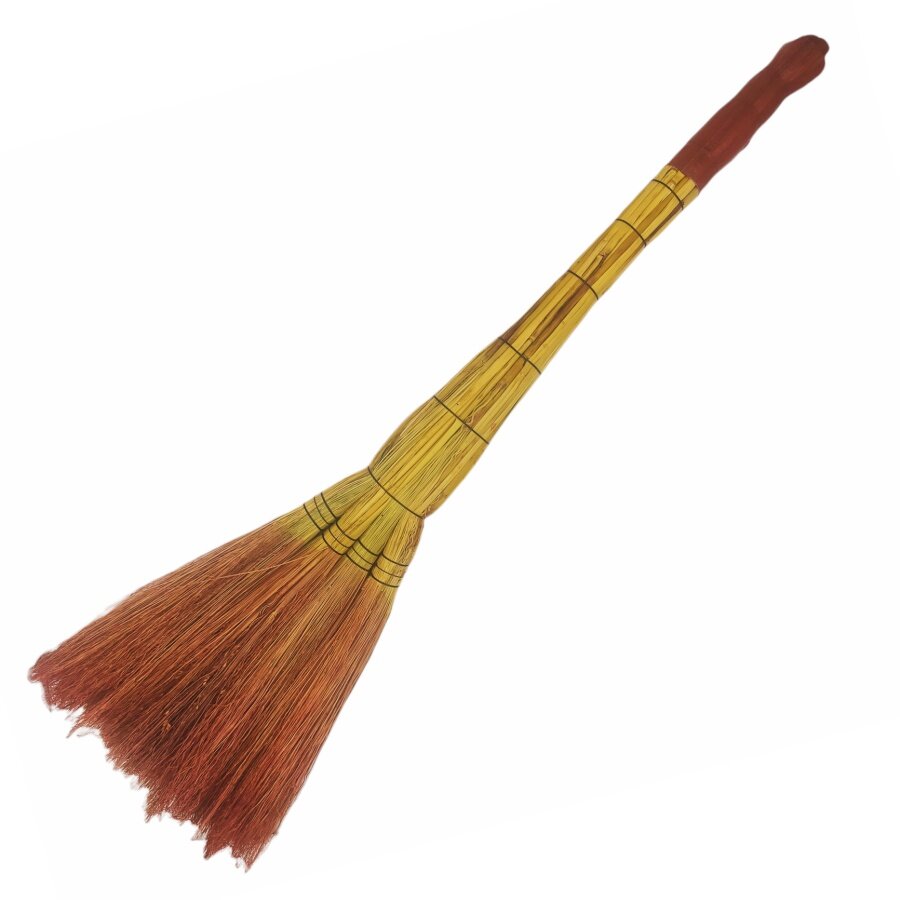 Веник Лето, 4-лучевой с усиленной ручкой, высота 95-100 см, сорго