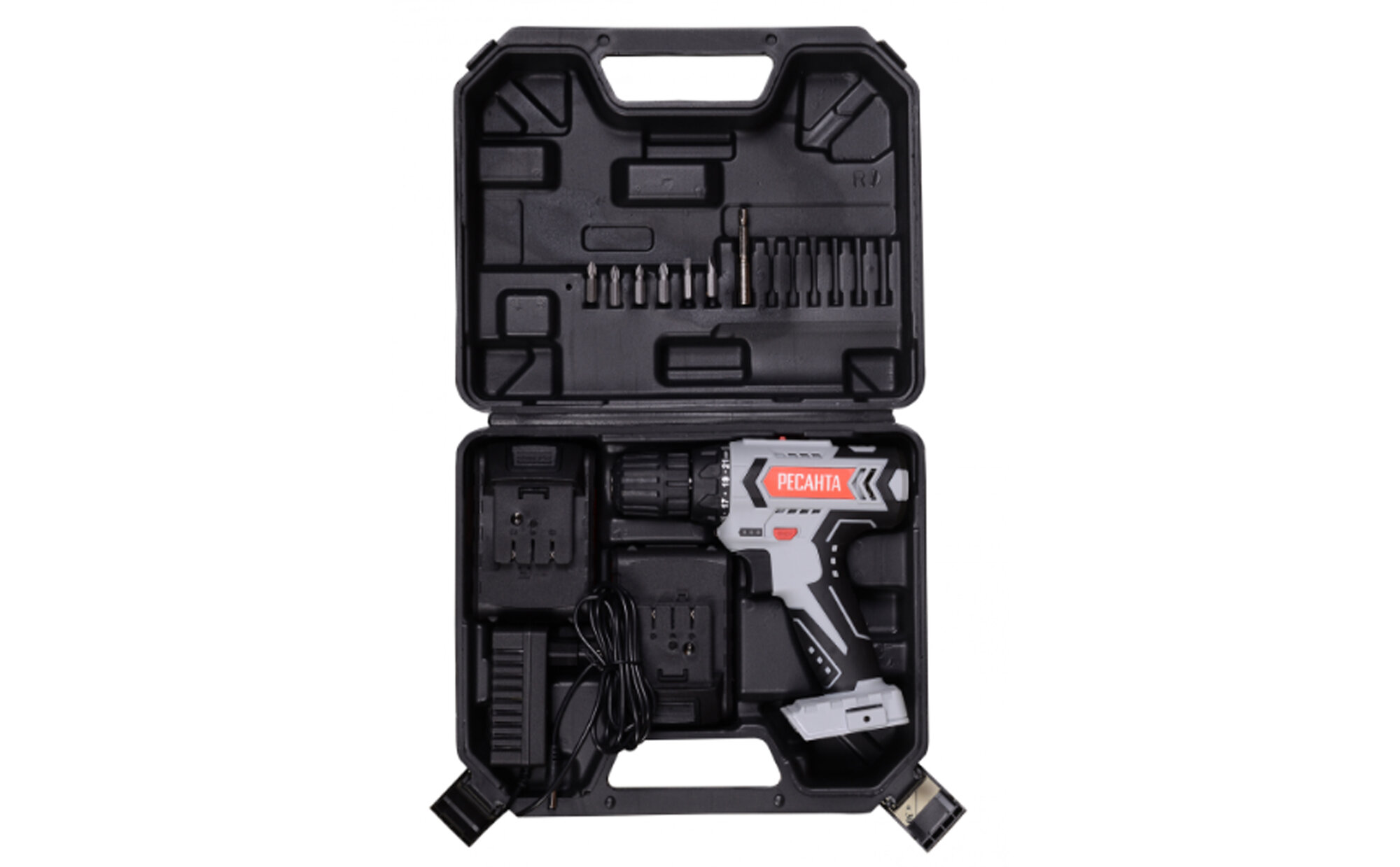 Дрель ДА-14-2ЛК Ресанта - Дрель-шуруповерт аккумуляторная, 0-1400об/мин,45Нм