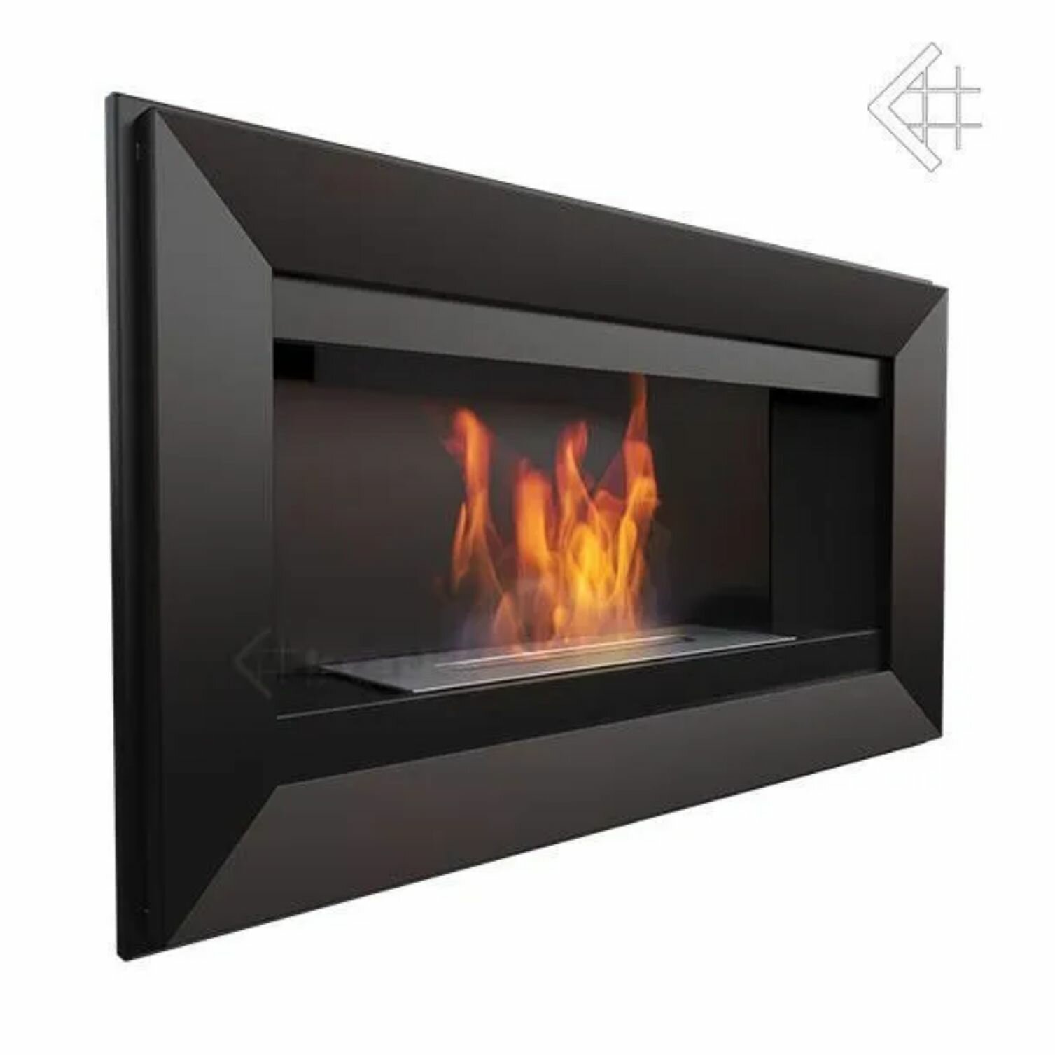 Биокамин Kratki CHARLIE, Металл, черный, 88x51x17,4 см.